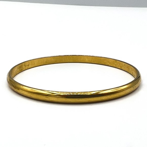 Trifari | Jewelry | Vintage Trifari Gold Plated Bangle | Poshmark